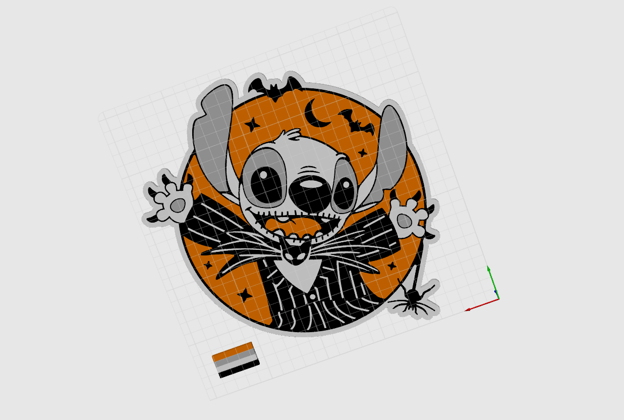 Stitch Halloween Wall Art by braga3dprint | Printables Store