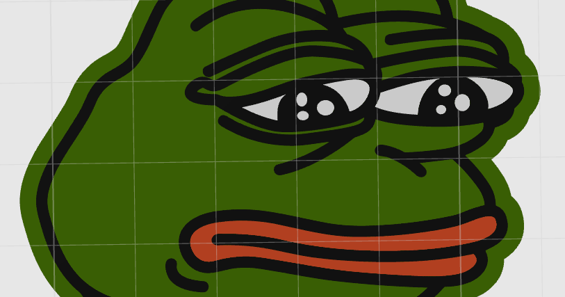 Pepe The Frog, Feels bad man keychain por M.Holicky | Descargar modelo ...