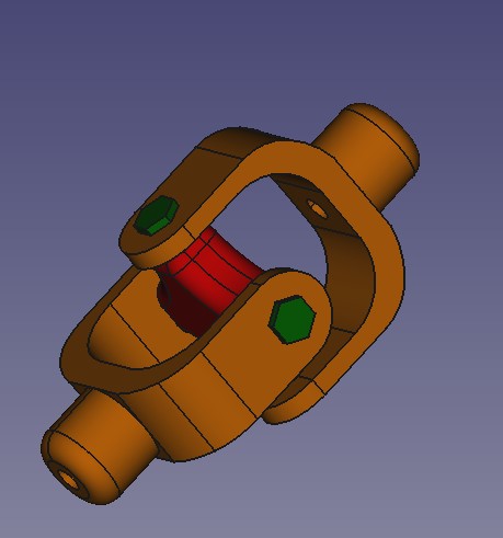 U Joint (Parametric, w/FreeCAD file) by Schaffer.la | Download free STL ...