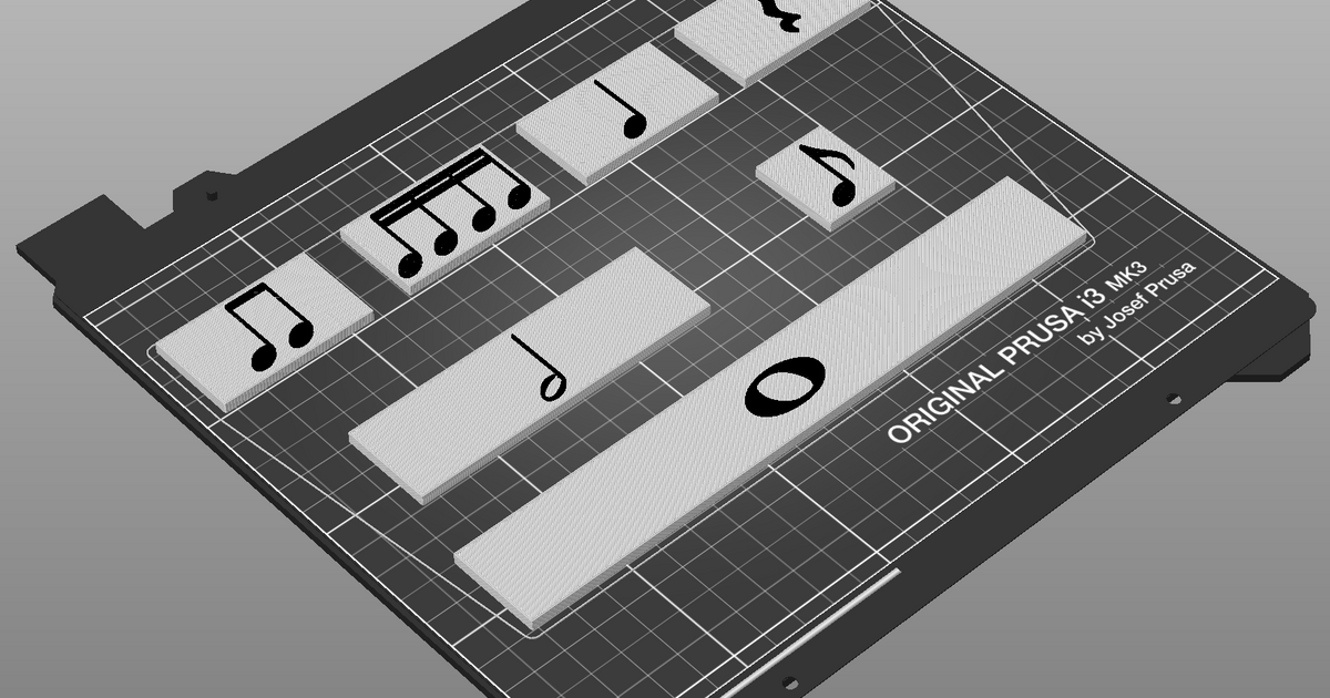 Music Note Duration Manipulatives by Mr. Ginn | Download free STL model ...