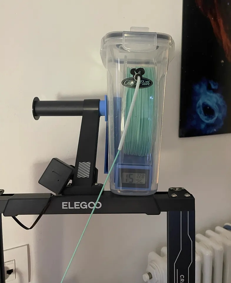 Neptune 3 pro filament spool holder for cereal box container by Mattia ...