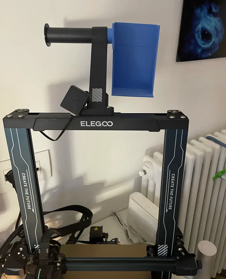 Neptune 3 pro filament spool holder for cereal box container by Mattia ...