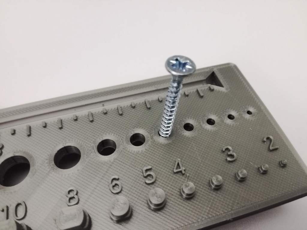 Screw Sizer - metric screws nuts bolts measure jig by Rocco Nicola ...