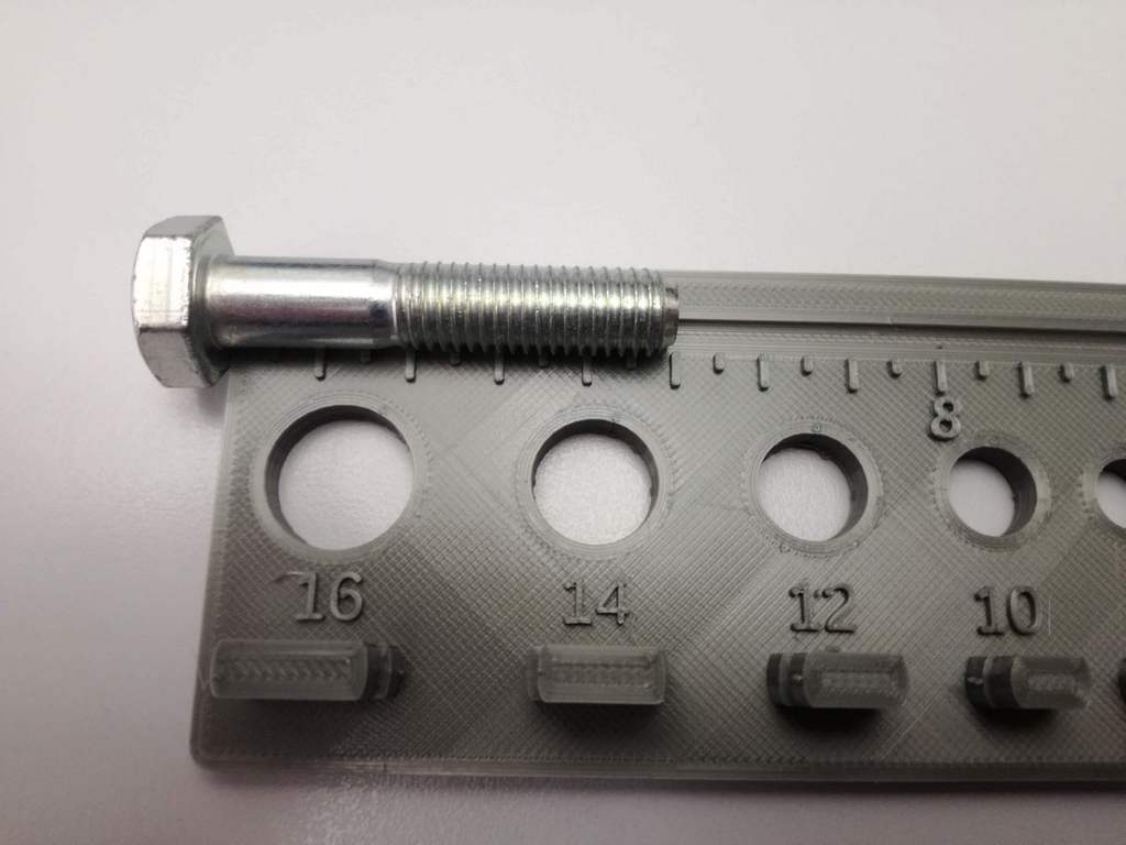 Screw Sizer - metric screws nuts bolts measure jig by Rocco Nicola ...