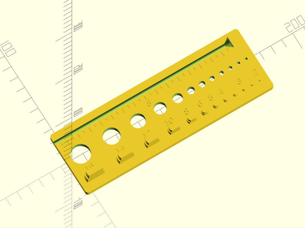 Screw Sizer - metric screws nuts bolts measure jig by Rocco Nicola ...