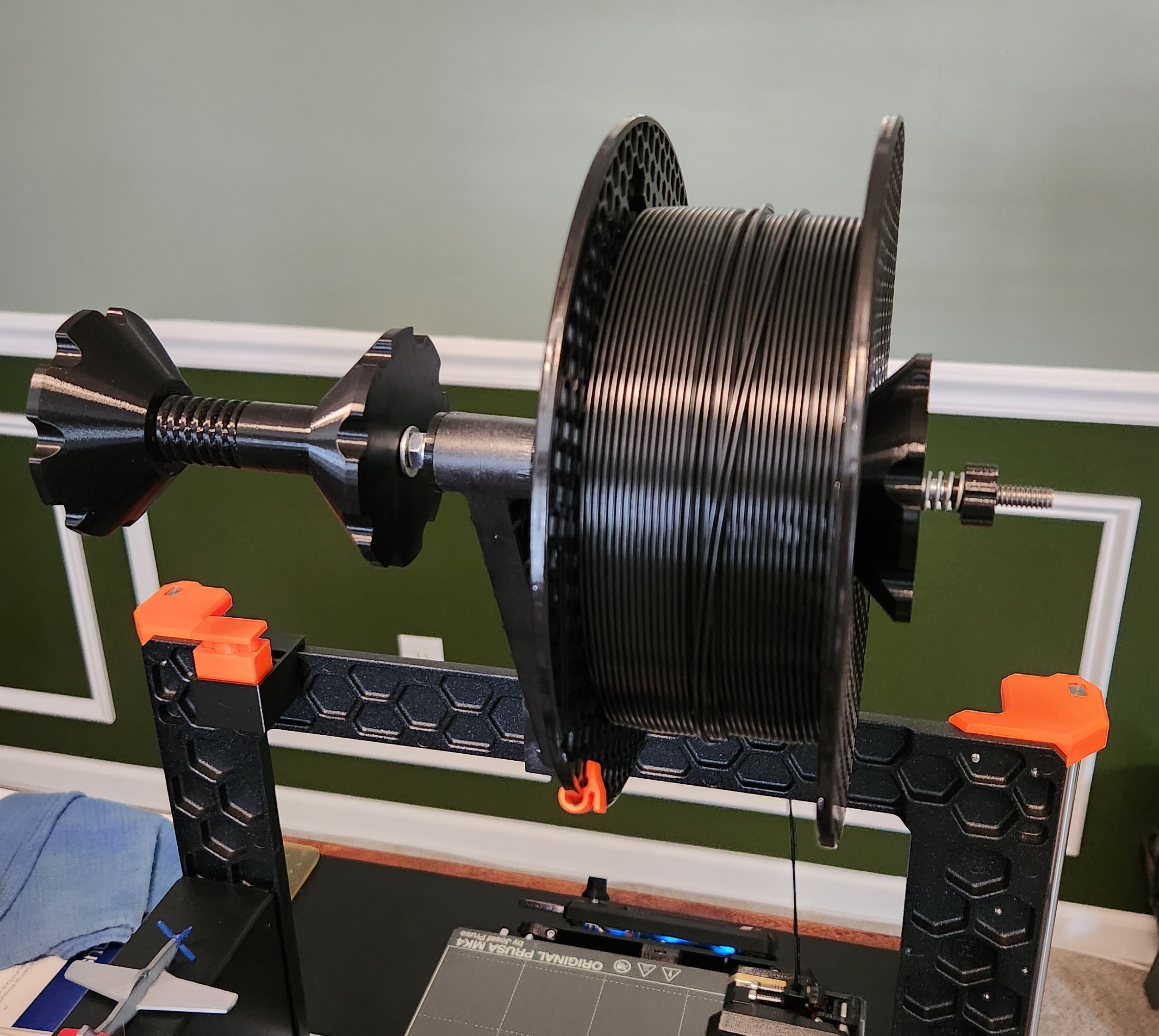 Filament Spool Holder and Tension System Version 2 by Dan | Download ...