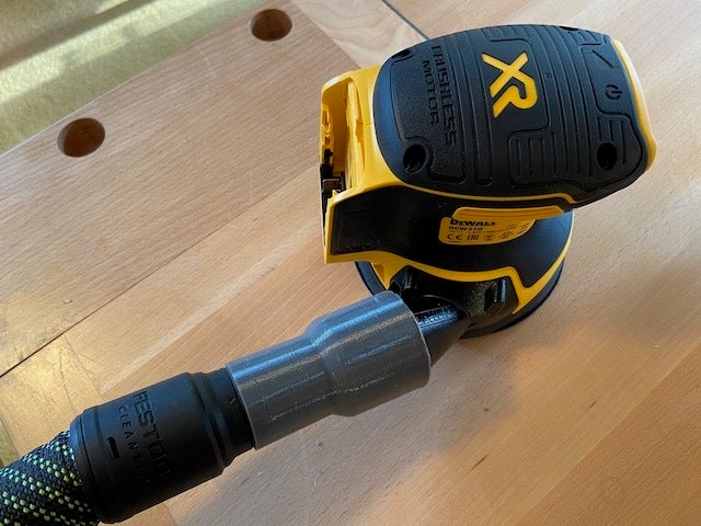 Dewalt DCW210 Cordless Sander to Festool Cleantec Adapter von anp27 ...