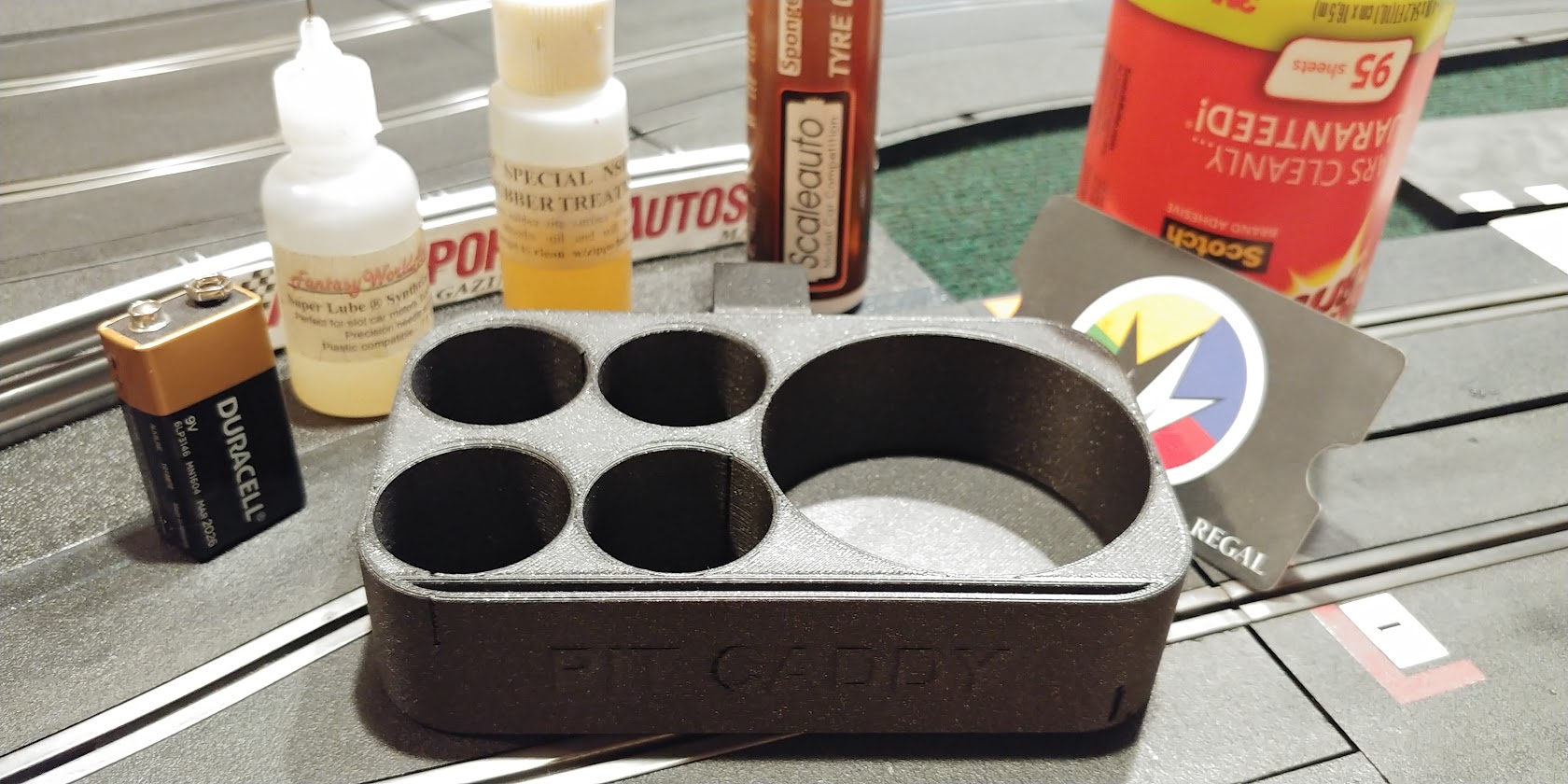 Slot Car Track Pit Caddy by MrFlippant | Download free STL model ...