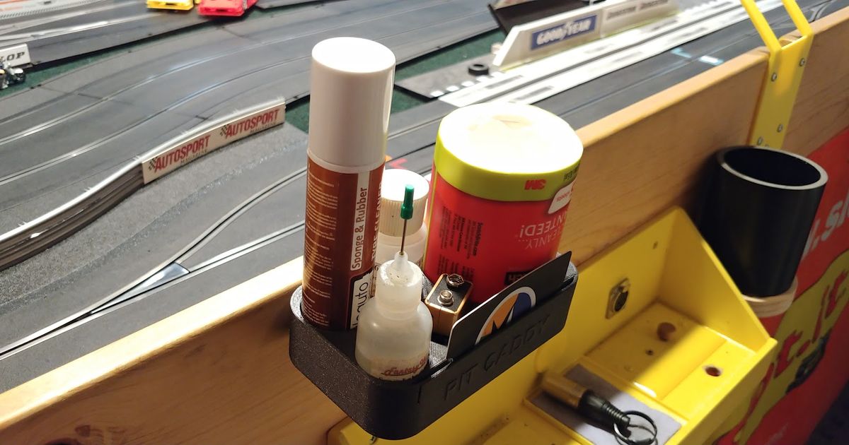 Slot Car Track Pit Caddy by MrFlippant | Download free STL model ...