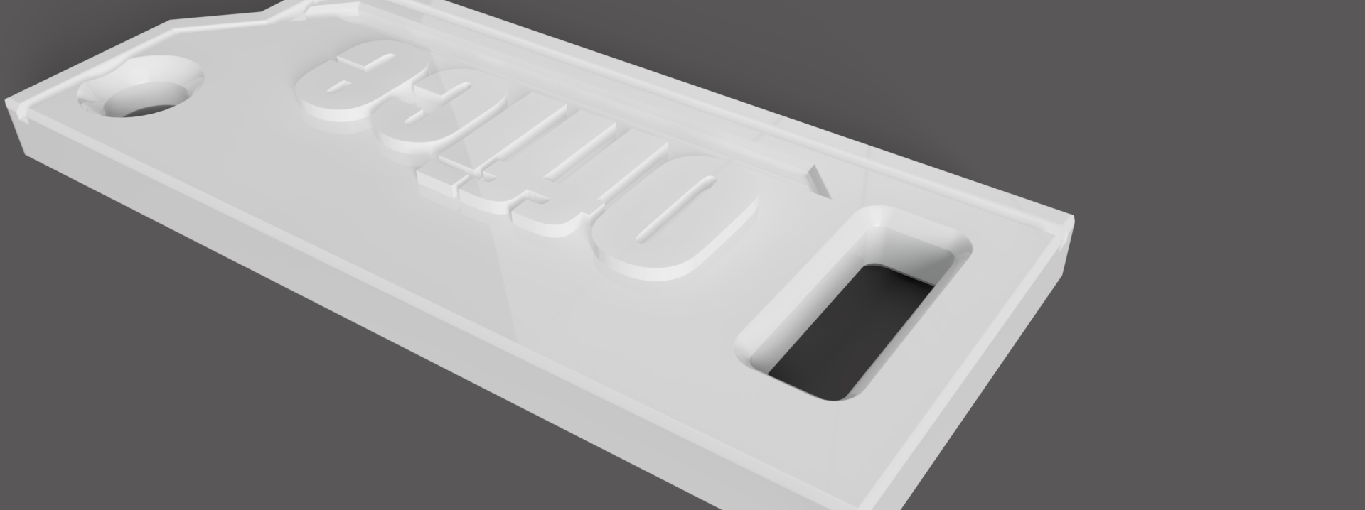 Modern Keychain by Antek M Studio | Download free STL model ...