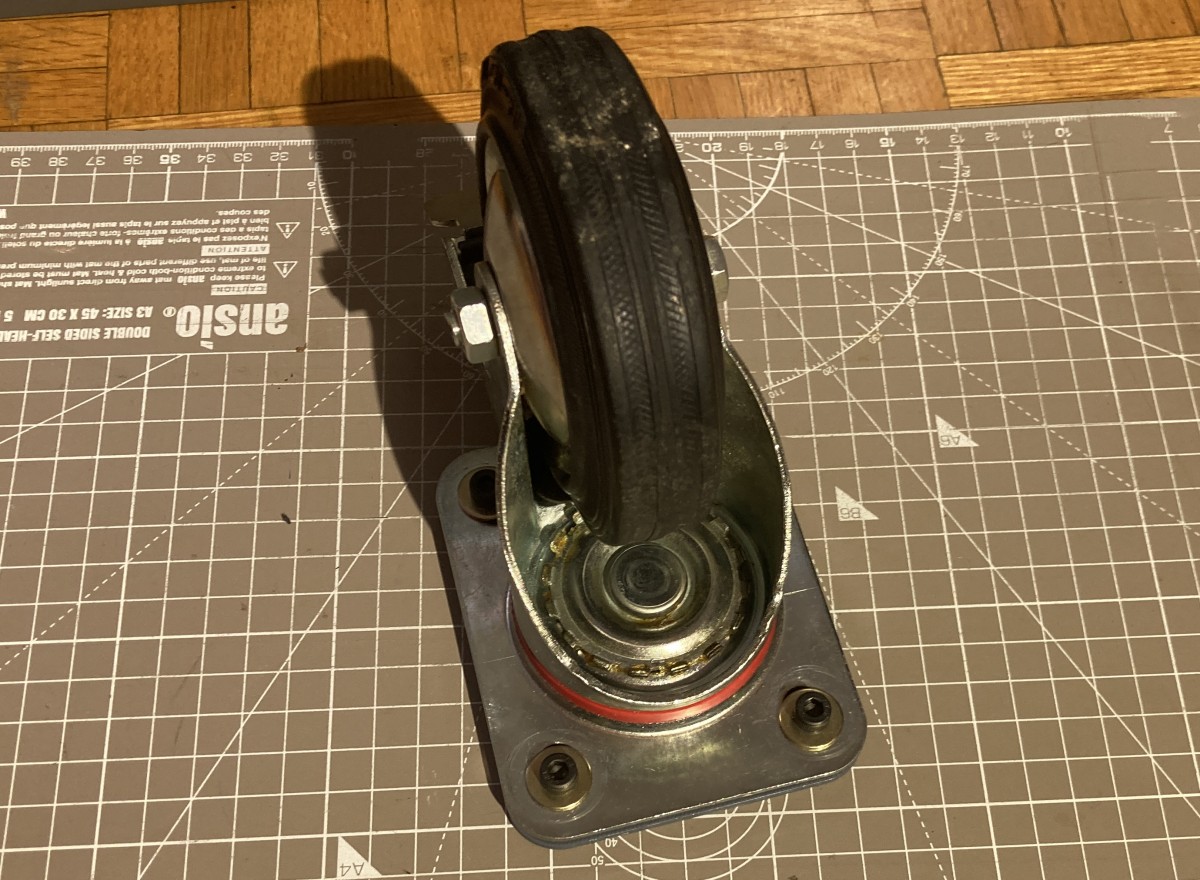 4" coaster wheel adapter by avolkov | Download free STL model ...
