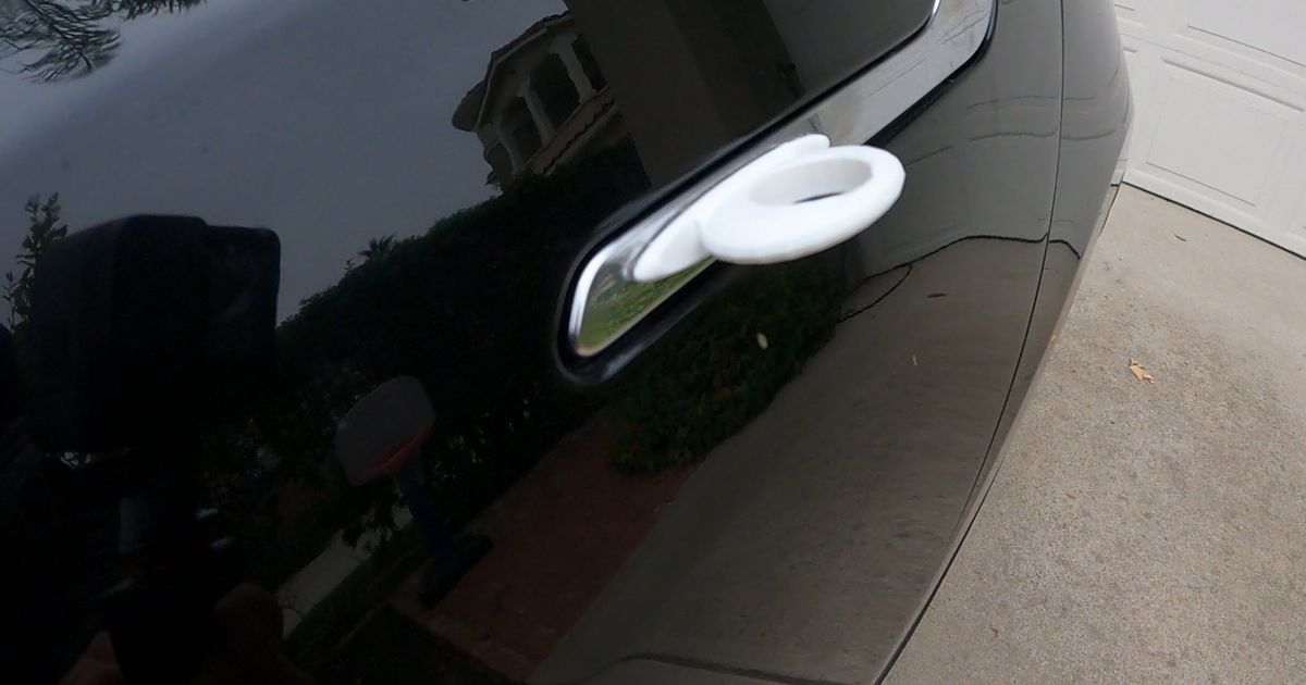 Tesla Model 3 & Y door handle ring pull by Just Invented It | Download ...
