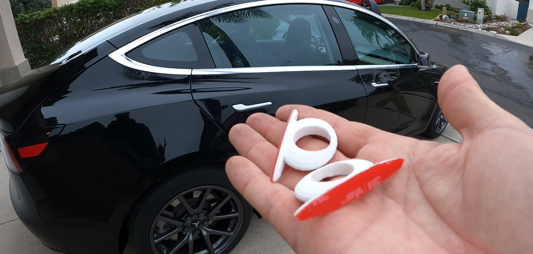 Tesla Model 3 & Y door handle ring pull by Just Invented It | Download ...
