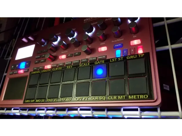 Korg Electribe 2 pad overlay by Broeke | Download free STL model ...
