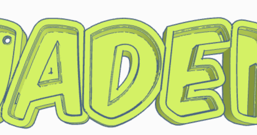 JADEN LED- Namenslampe (Name lamp) kleine Schrift by T-D3SIGN ...