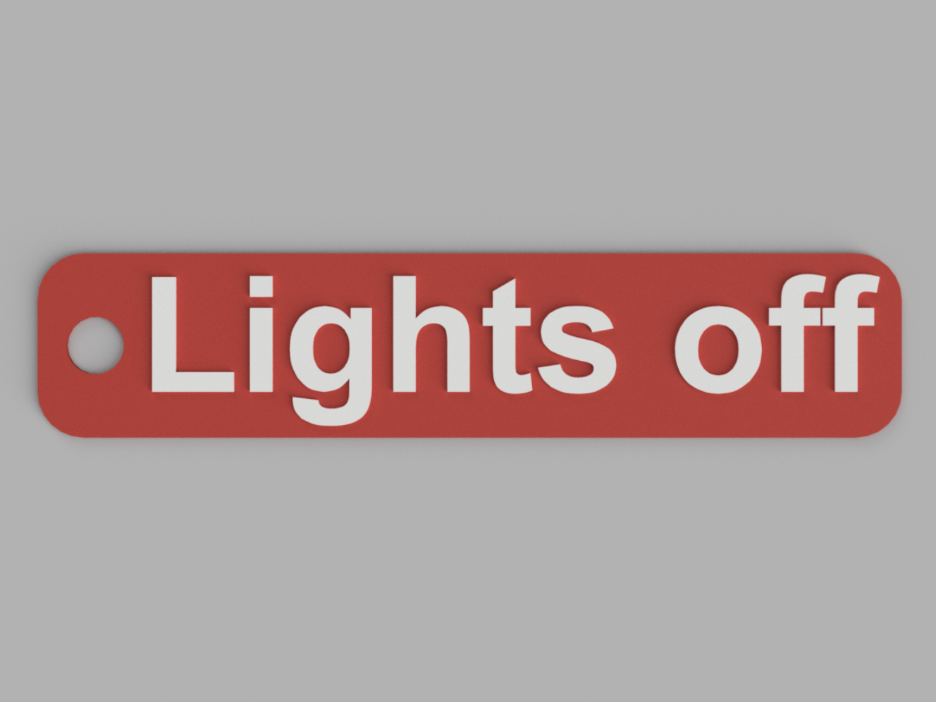 Lights Off Keychain by SQ7700 | Download free STL model | Printables.com