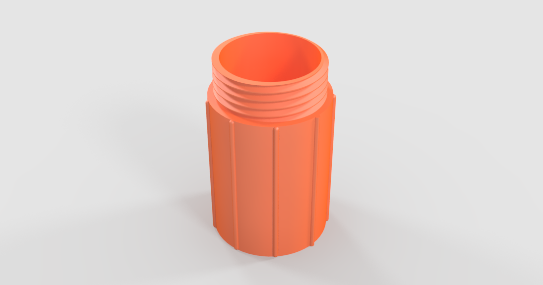 Single CR123a case with grip ridges. by wyoben | Download free STL ...