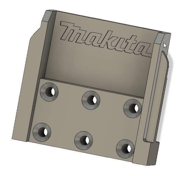 Makita Tool Mount by 05WEL | Download free STL model | Printables.com