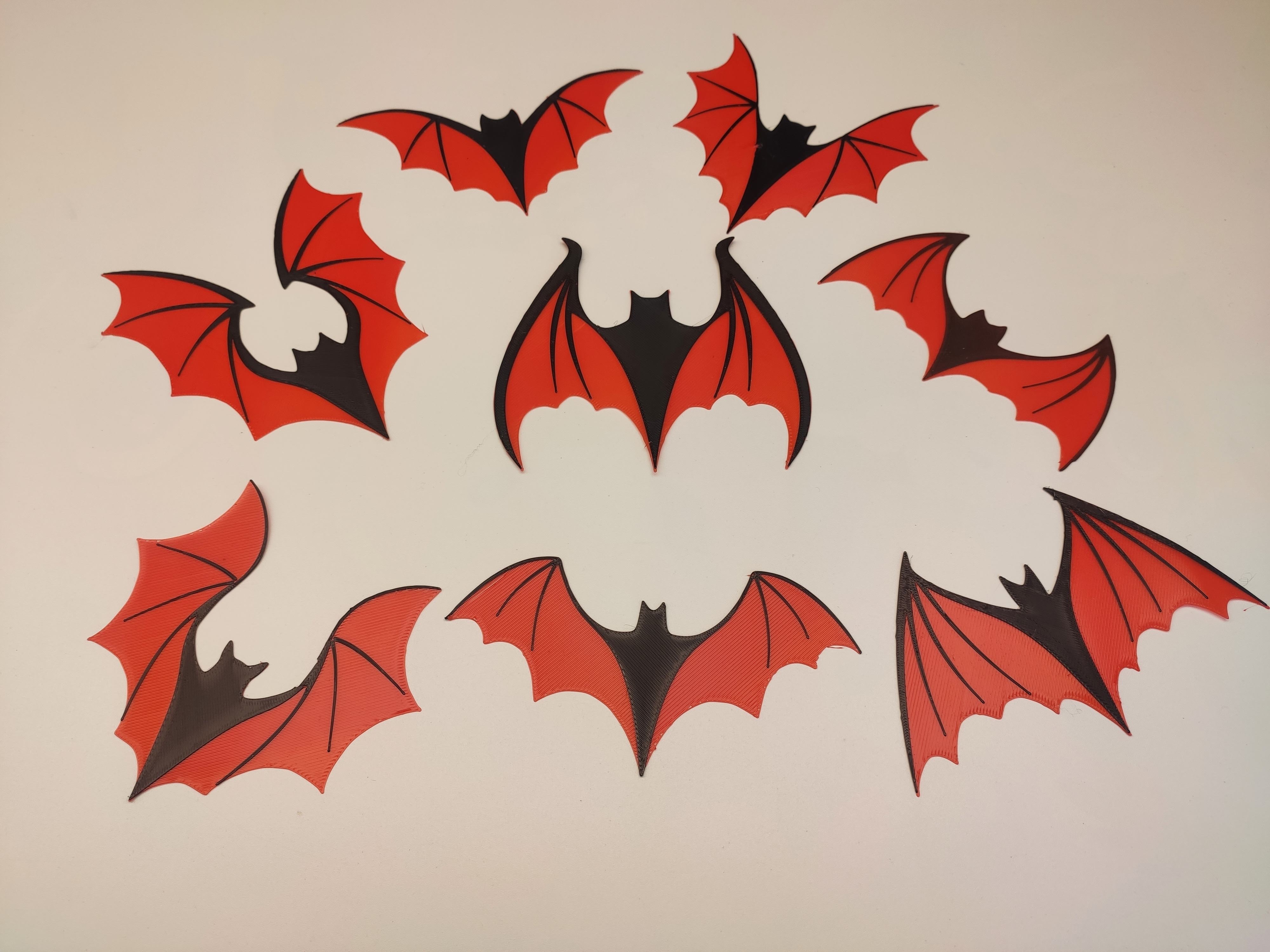Vampiric Two Layer Bat Collection by Sevro | Download free STL model ...