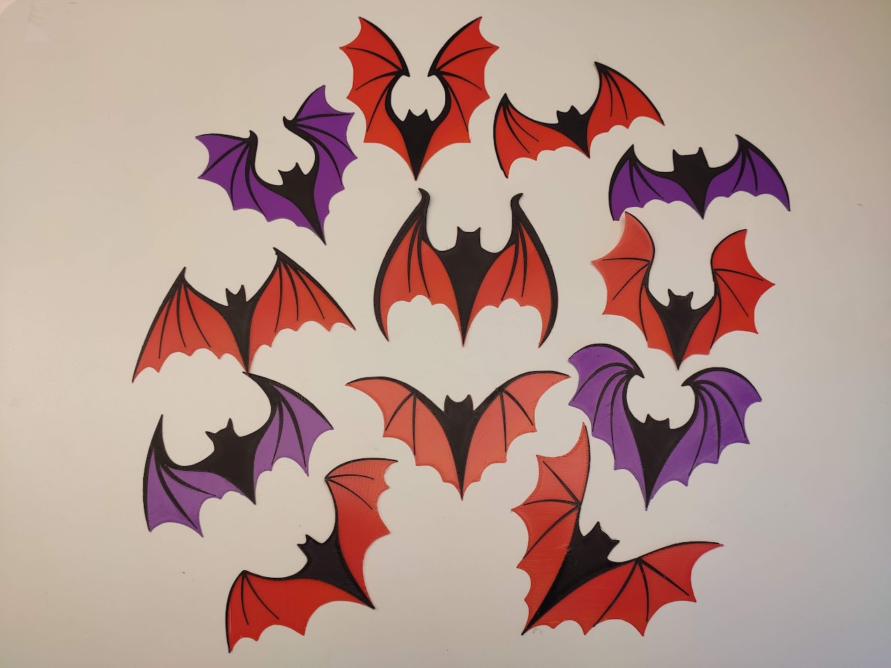 Vampiric Two Layer Bat Collection by Sevro | Download free STL model ...