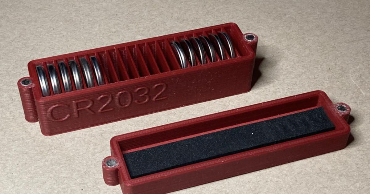 button-cell-box by Torsten | Download free STL model | Printables.com