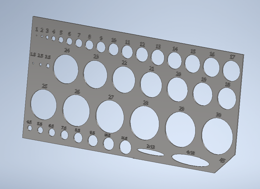 Sjabloon met gaatjes, template circles in 2 colors. by Ludo B ...