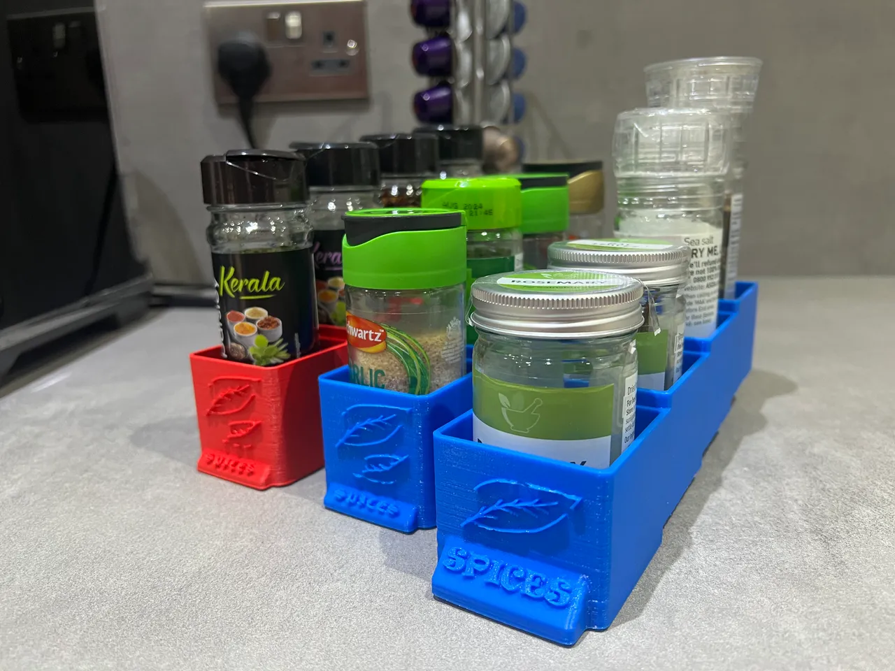 Elevated Spice Rack by Peter Martin | Download free STL model | Printables.com