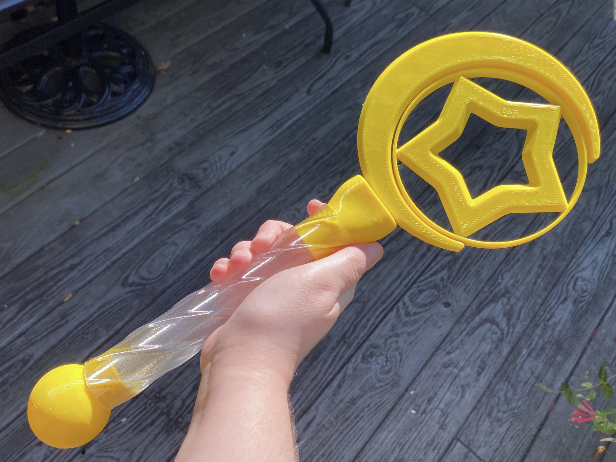 Spinning Star-Moon Staff by lytta | Download free STL model ...