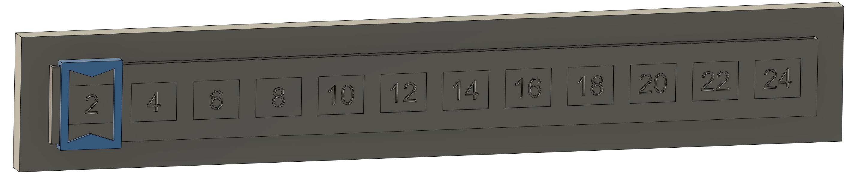 Feeding slider / score counter with magnetic baseplate (print-in-place ...