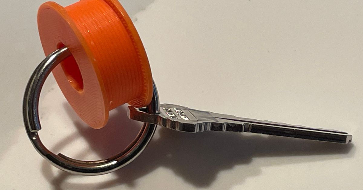 Filament Roll Keychain by OrangeCat123 | Download free STL model ...