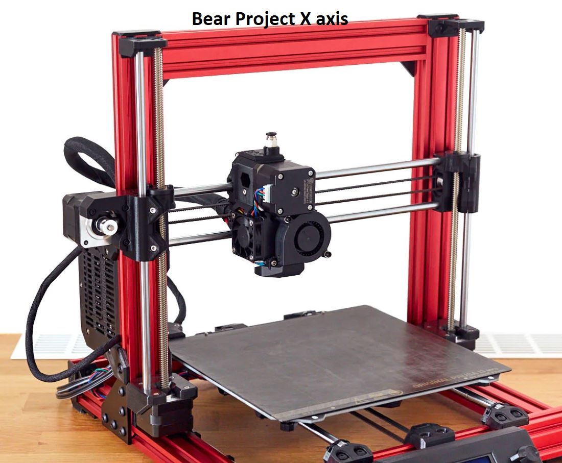 Prusa MK3s+ Lineal Rails X axis (Bear Project and CM3D remixed) by ...