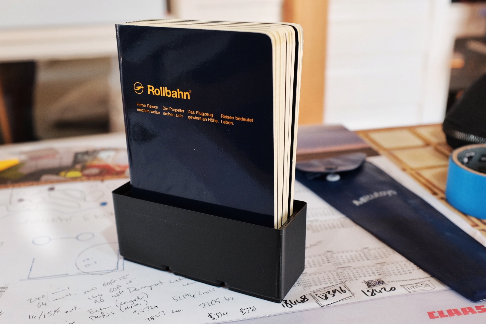 Gridfinity Delfonics Rollbahn Notebook storage (A6) by slider_phil ...