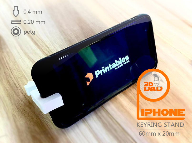 Cellphone Stand Keyring by 3D DAD | Download free STL model ...