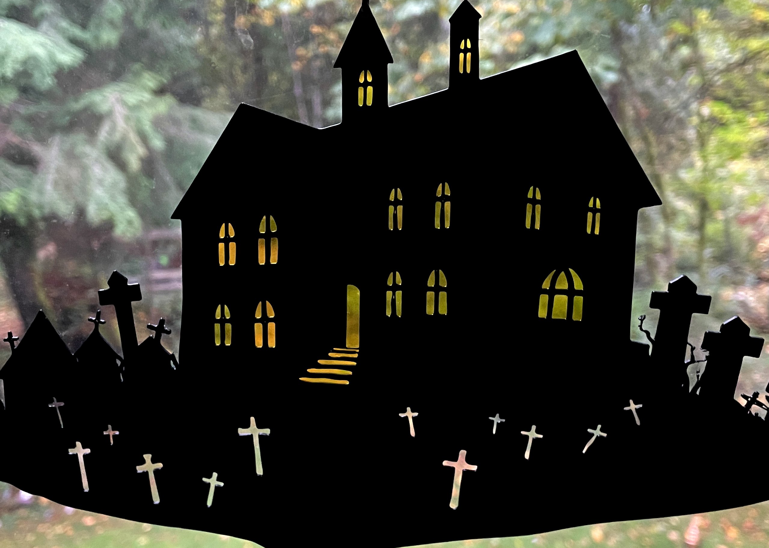 Graveyard House Window Silhouette by blueMage | Download free STL model ...