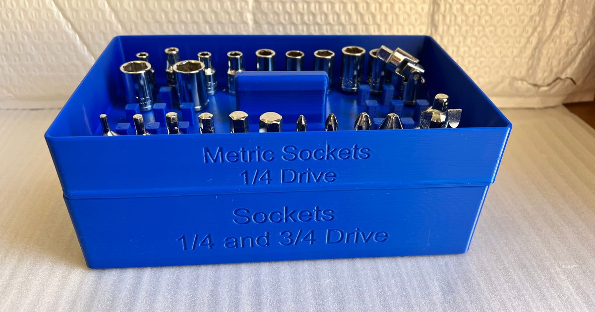 Stackable socket trays por Darrens Workshop | Descargar modelo STL ...