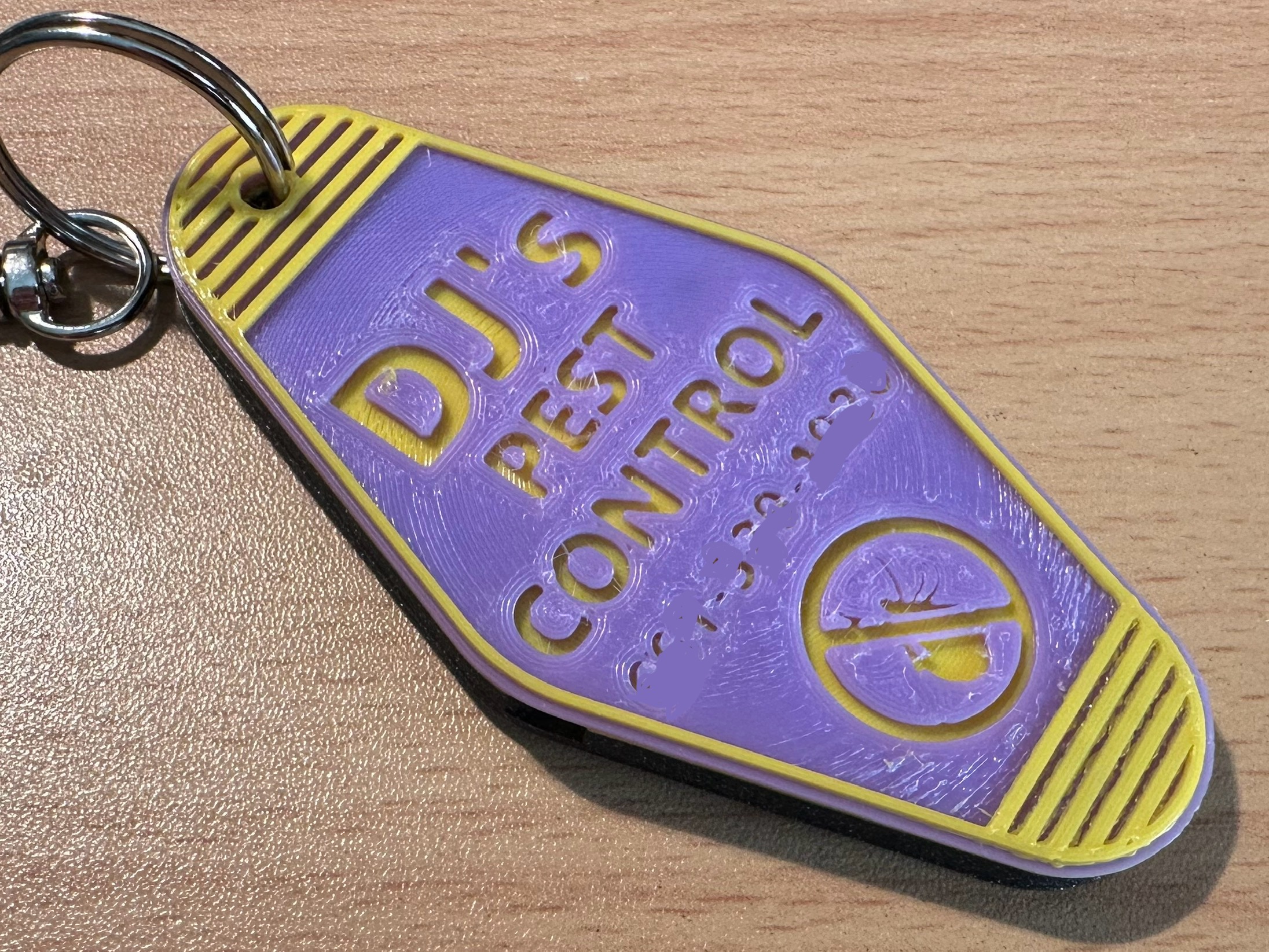 Retro Hotel Key Fob with Whistle by BitSmith | Download free STL model ...
