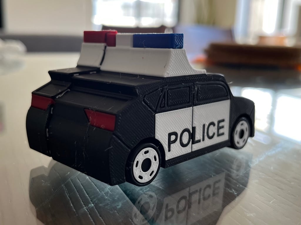 Print in Place Police Car by Rittai 3D Design | Download free STL model ...