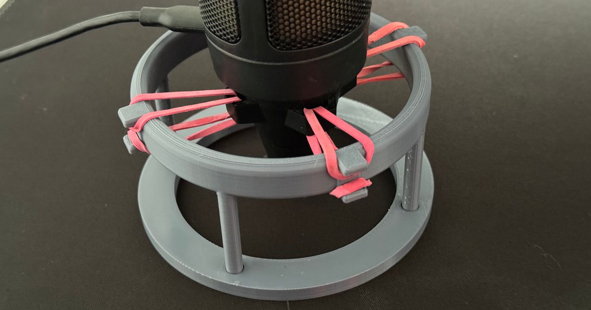 simple microphone shock mount / stand by smintarz | Download free STL ...