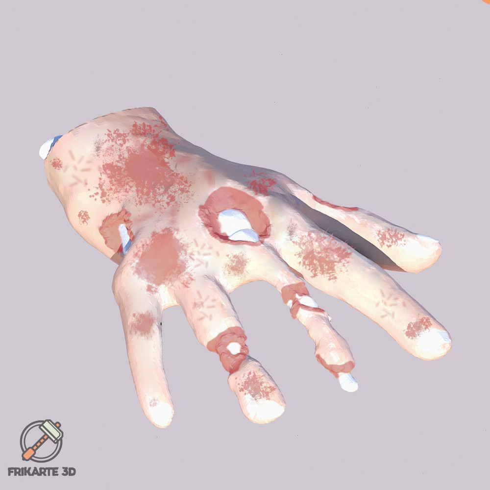 Halloween Bloody Hand by Frikarte3D | Download free STL model ...