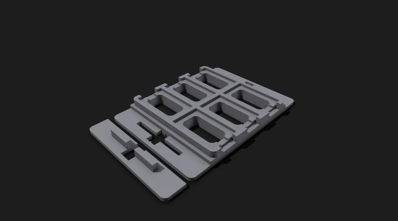 XTool F1 - Slide Extension Jig - 6 x 50x30mm Dog Tag (3MF and PDF) by ...