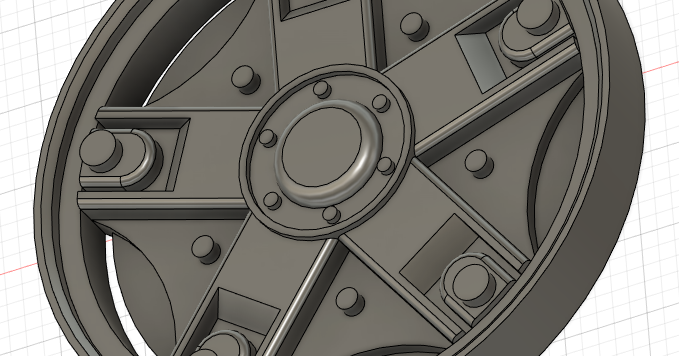 Dayton 5 spoke truck wheel centre by Bottega.co.nz | Download free STL ...