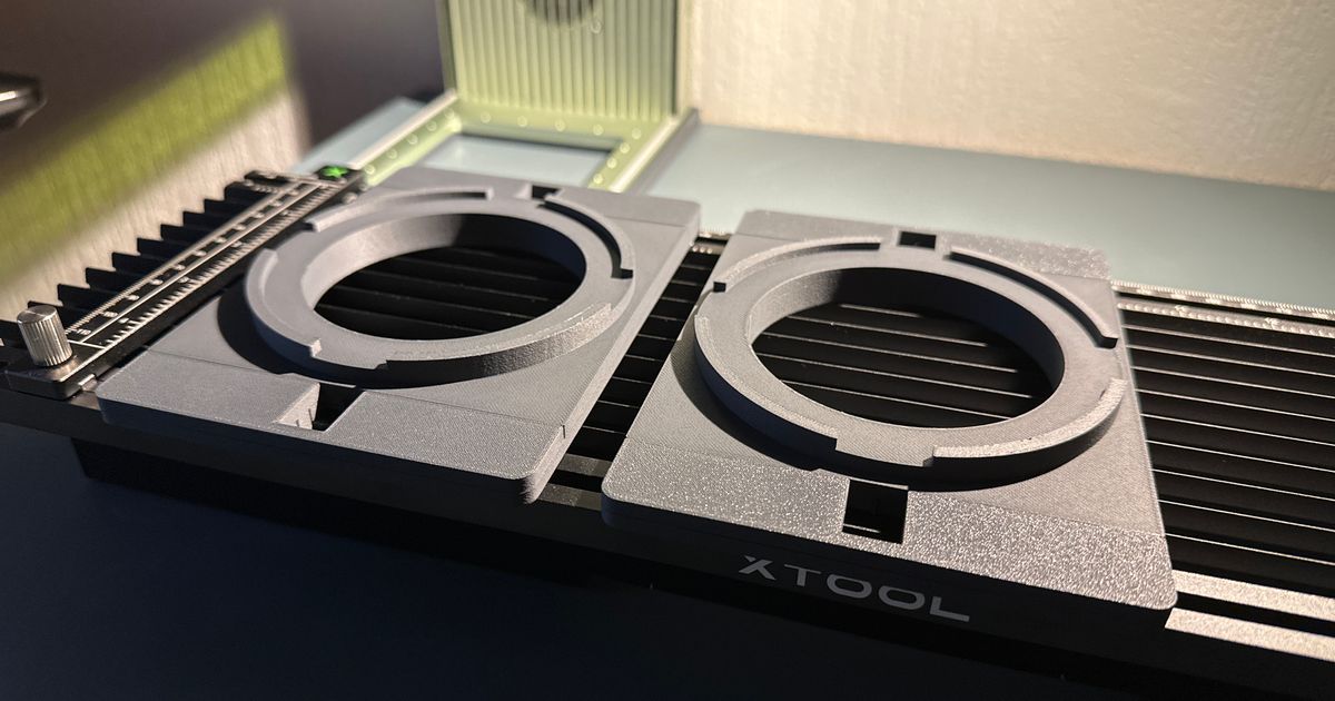 XTool F1 - Slide Extension Jig - 1 x 100mm Round (3MF and PDF) by ...