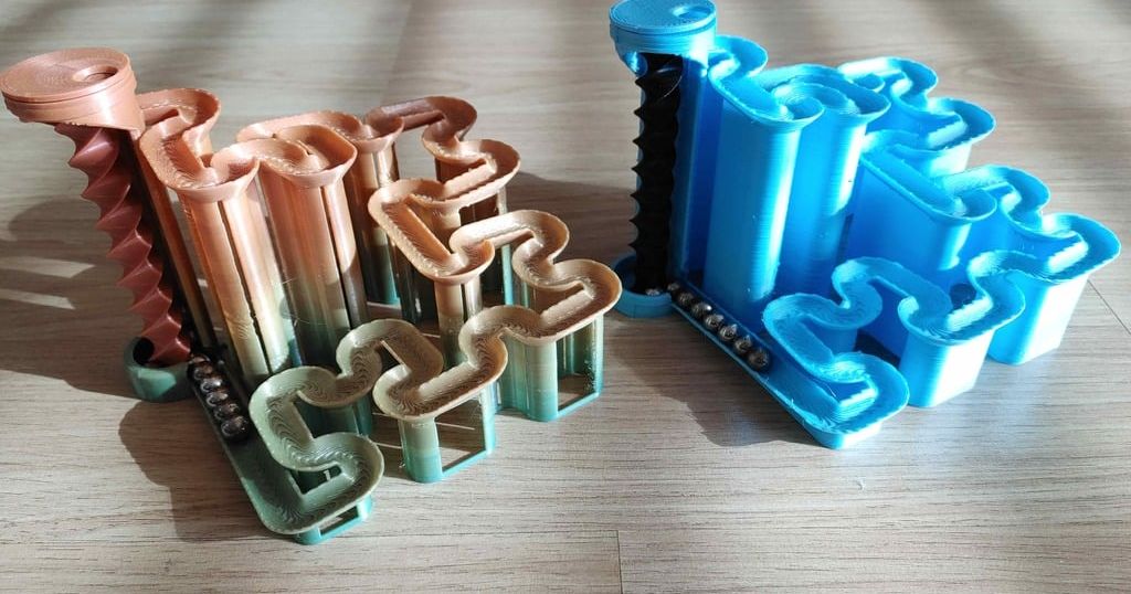 Hilbert Curve Marble Machine with Screw Lift by Lodo3 | Download free ...