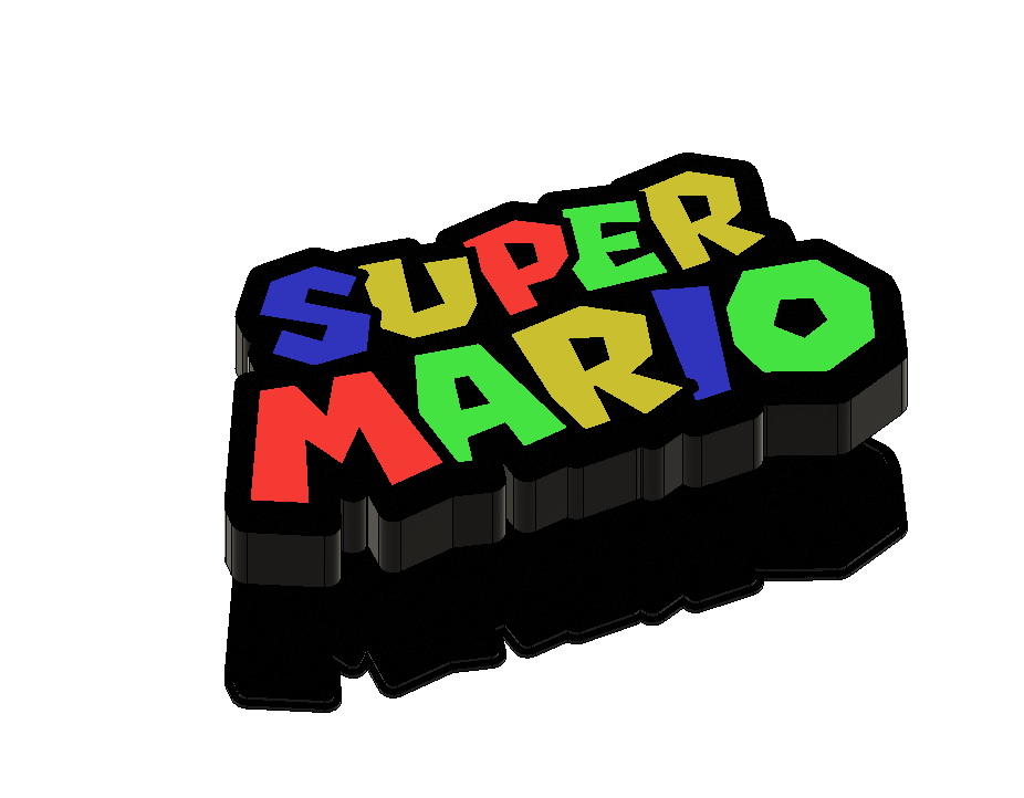 Super Mario Logo Lightbox LED Lamp by braga3dprint | Printables Store