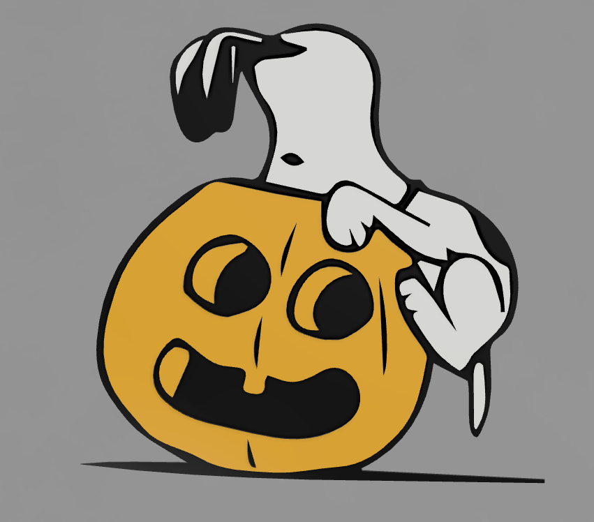 Snoopy Pumkin 2D Art von NoWayOut1980 | Kostenloses STL-Modell ...