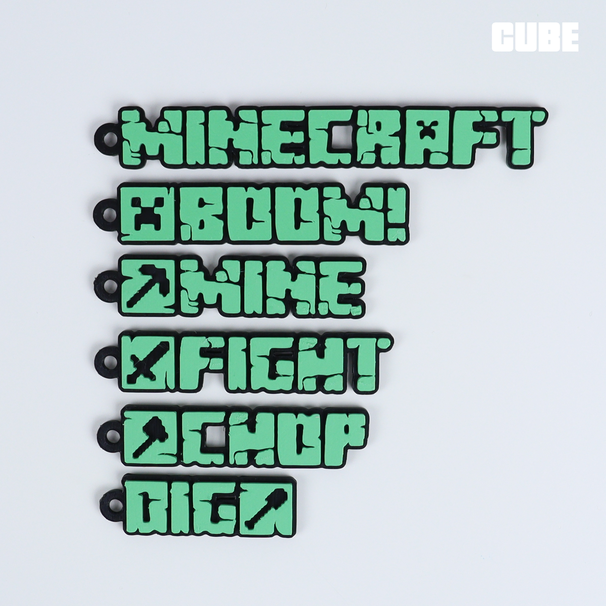 MINECRAFT Keychains for Gamers! by CUBE3DWORLD | Download free STL ...