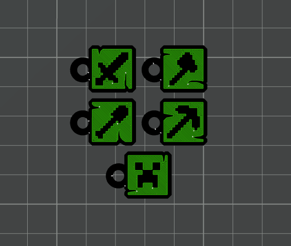 MINECRAFT Keychains for Gamers! by CUBE3DWORLD | Download free STL ...