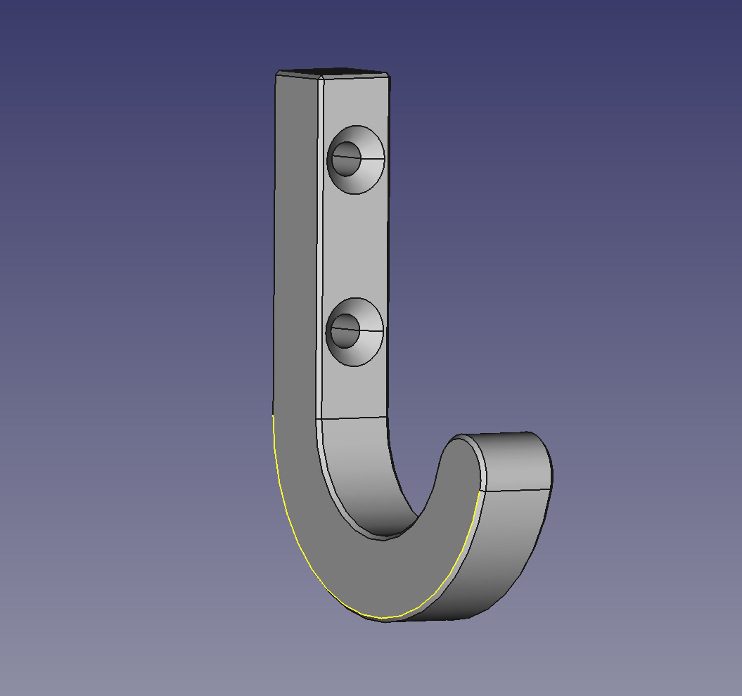 Wall hook by Mark | Download free STL model | Printables.com