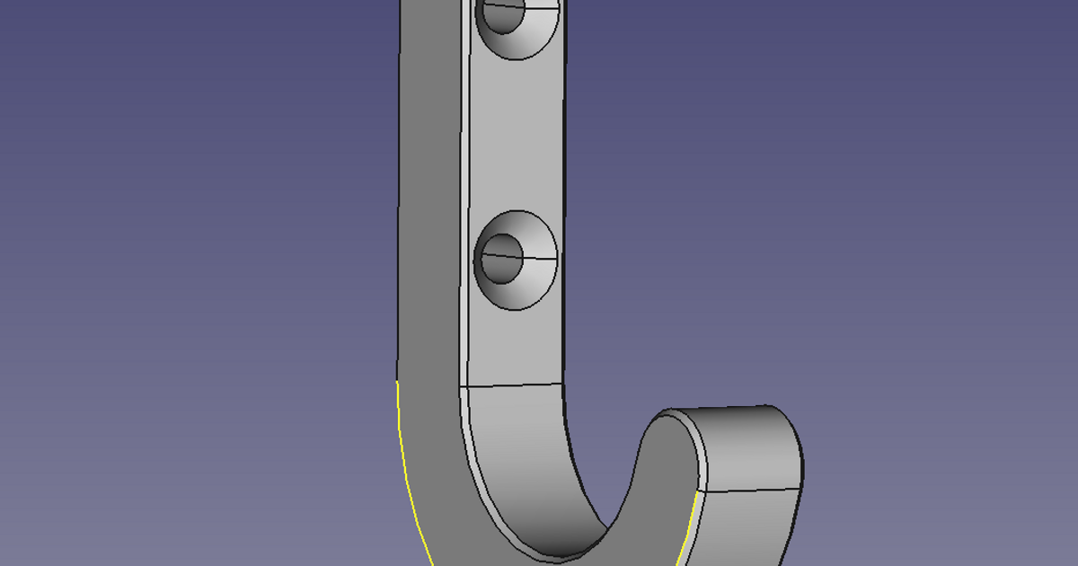 Wall hook by Mark | Download free STL model | Printables.com