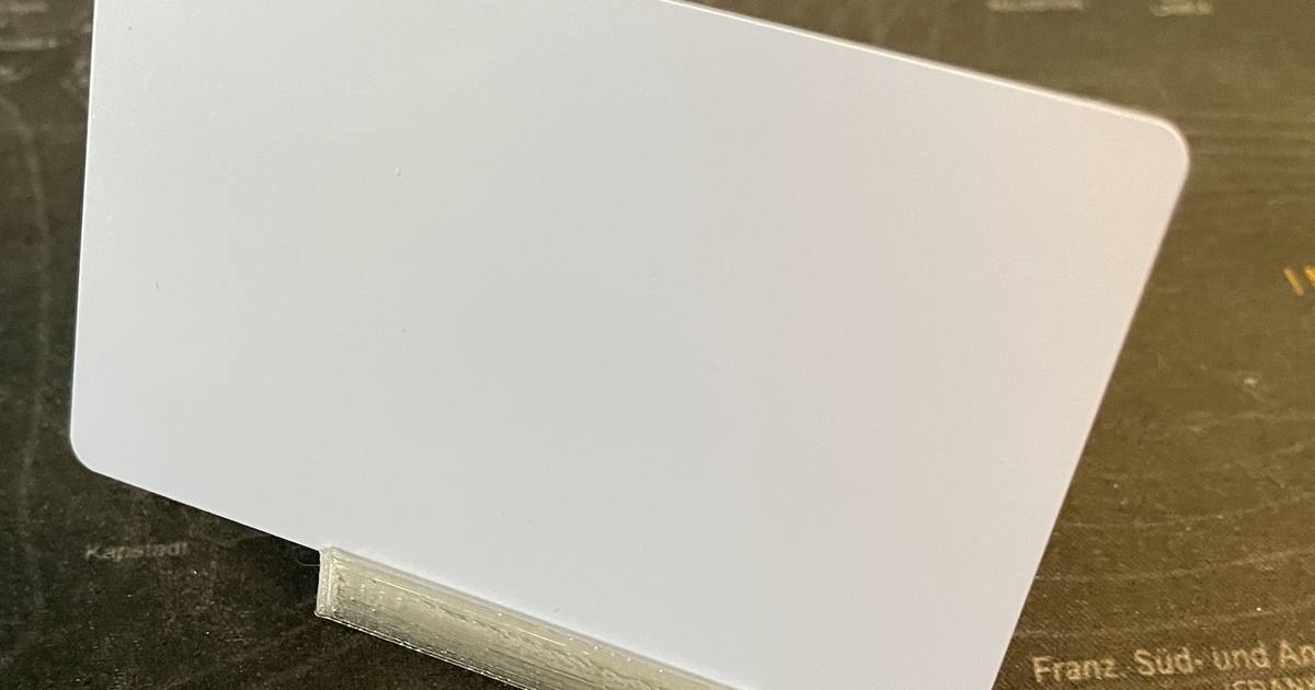 Card Display Stand by stoneburner | Download free STL model ...